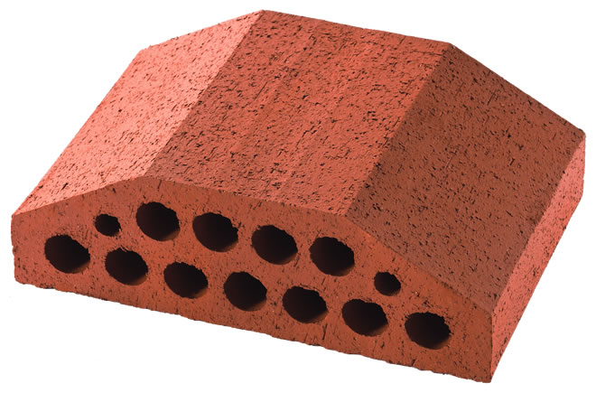 Large Coping Cut Brick 20 cm - Doğanay Clinker Brick Tile Press ...